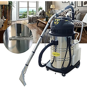40L/11Gal Commercial Carpet Cleaner, 3 in 1 Multi-Purpose Wet Dry Vacuum Cleaner Portable Carpet Cleaning Machine, Heavy Duty Dust Extractor Sofa Curtains Carpet Cleaning for Carpet and Hard Floor