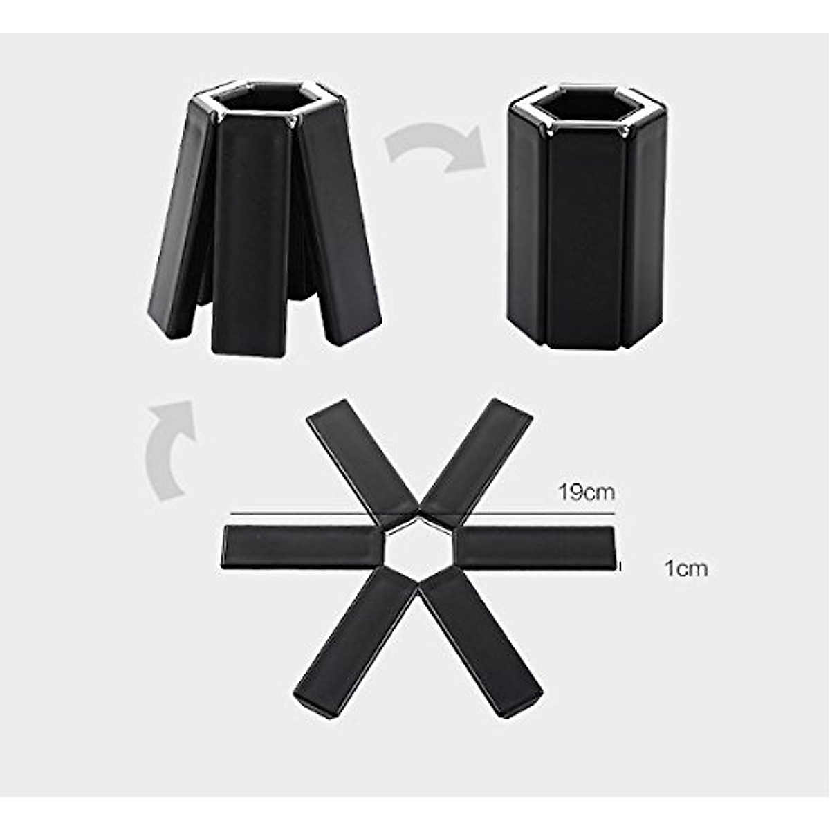 WOIWO High Temperature Resistant Pan Cushion New and Strange Folding Pot Plastic Pot Mat