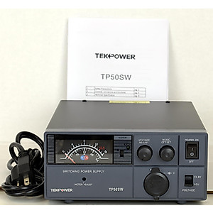 TekPower TP50SW 50 Amp 13.8V Analog DC Power Supply with Cigarette Plug