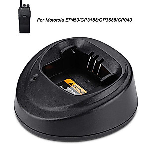 Walike Talkie Desktop Charger 12V Charger Power Adapter for Motorola DP1400/ DEP450/ EP450/ GP3188/ GP368/ GP3688/ CP040/ CP140/ CP160/ CP180/ CP150/ CP200/ PR400/ CP200/ CP040/ CP140/ CP180(US)