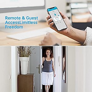 SMONET Smart Lock Wi-Fi Gateway, G2 Gateway Wi-Fi Bridge Remote Control Keyless Entry Door Lock, Smart Hub Work with Alexa, Google Home Voice Control for Homes and Hotel