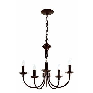 Bel Air Lighting TG9015 ROB Traditional Five Chandelier Outdoor-Post-Lights, Bronze/Dark