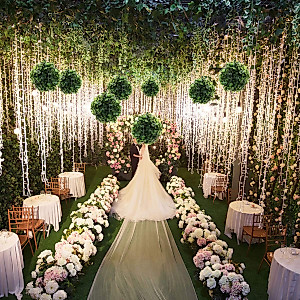 ARTIBETTER 6pcs 10cm Artificial Boxwood Ball Topiary Plants Round for Home Wedding Party Decor Garden Front Patio Planter Deck Backyard Indoor Outdoor Decor Green