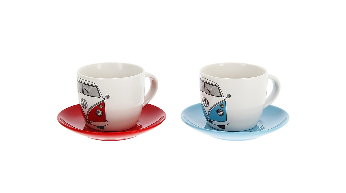 VW T1 Bus Espresso Cups Set - Stylish & Durable