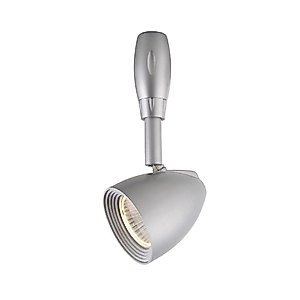 Hampton Bay Silver LED Flex Track Lighting Fixture with Metal Shade
