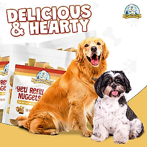 Yeti Refill Nuggets for Puff and Play Dog Toys - Natural Himalayan Yak Cheese Treats, Promotes Dental Health, Suitable for All Dogs, Ideal for Interactive Chew Toys and Dispensers, 30 Pieces, 14 Oz