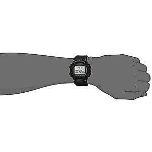 Casio Men's 'Super Illuminator' Quartz Resin Casual Watch, Color:Black (Model: W-736H-1AVCF)