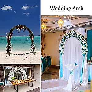 Rose Arch Arbor Trellis Heavy Duty Garden Arch Tubular Pergola Frame Metal Wedding Arch for Outdoor Garden Roses Vines (High : 2.4m, Size : 3m/9.8ft)