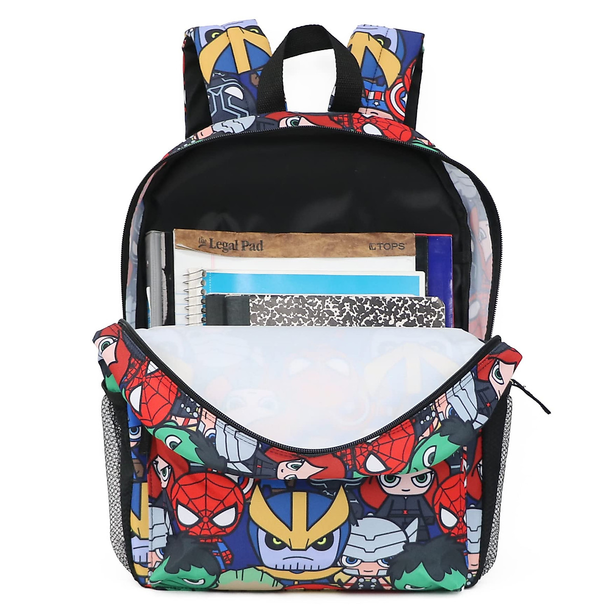 Marvel Kawaii Avengers Superheroes Boy's 16 Inch Lightweight Backpack (Superheroes Kawaii)