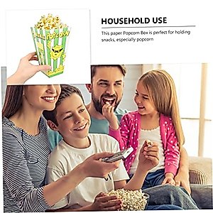 NOLITOY 100pcs Popcorn Boxes Snack Container Snack Box Container Ornament Container Disposable Popcorn Boxes Snack Containers Party Snack Container Popcorn Bucket Food Box Container Box