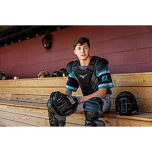 Mizuno Samurai Adult Baseball Boxed Catcher's Gear Set , Black-Grey, 15" Men's Adult