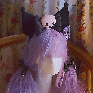 Vlmazlm Cosplay Hairpin Ear Headband Plush Hairband Women Kawaii Butterfly Costume Halloween Christmas Holiday Birthday Party Gift (style-F)