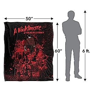 A Nightmare on Elm Street Blanket, 50"x60", Elm Street, Silky Touch Super Soft Throw Blanket