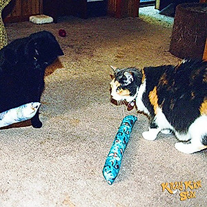 Kitty Kick Stix 15" Original Catnip Kicker Toy (Set of 2), Made in USA (Mystery)