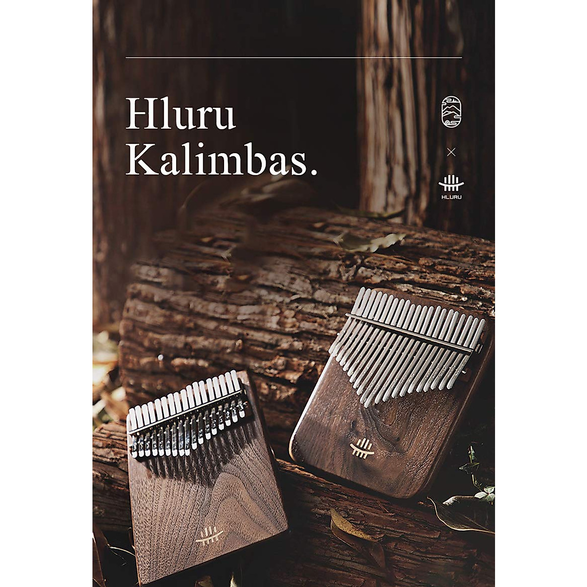 Hluru Kalimba 21 Key | Quality America Dark Walnut Wood Keyboard Thumb Piano | Calimba Musical Instruments | Professional Music Birthday Gifts