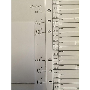 SELPONT 7 Inch Address Book Refill 14 Sheets (28 Pages) fits Many Older Hallmark Books