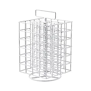White Paint Storage Spinner by Craft Smart - Paint Tower Organizer Holds Up to 48 2oz Bottles - 1 Pack