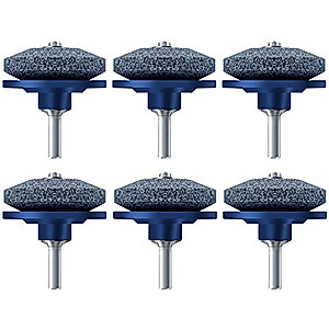 S SATC 6 Pack Lawn Mower Blade Sharpener Universal Multi-Sharp Lawn Too for Any Power Drill or Hand Drill Sharpening Stone Mower Tools