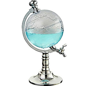 WINUS Globe Drink Dispenser, 1.5L Beverage Pump Machine Beer Wine Liquor Whiskey Canister for Liquor, Scotch, Bourbon, Vodka