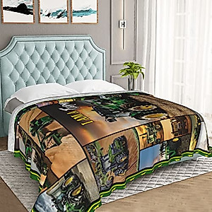 Flannel Fleece Throw Blanket Microfiber Softest Super Soft Fluffy Bed Plush Blanket Throw, Sofa Luxury Fuzzy Cozy Couch Blanket for All Seasons