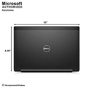 Dell Latitude 7280 12.5 Inch Business Laptop, Intel Core i5-7300U up to 3.5GHz, 16G DDR4, 512G SSD, HDMI, Windows 10 Pro 64 Bit Multi-Language Support English/French/Spanish(Renewed)