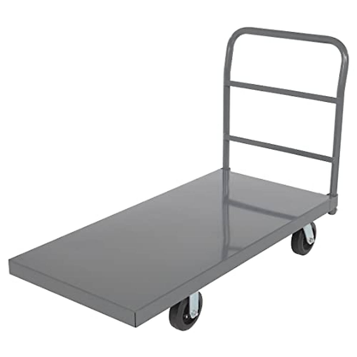 Vestil ECSPT-2448 Steel Smooth Deck Platform Truck 24 In. x 48 In. 2000 Lb. Capacity Black
