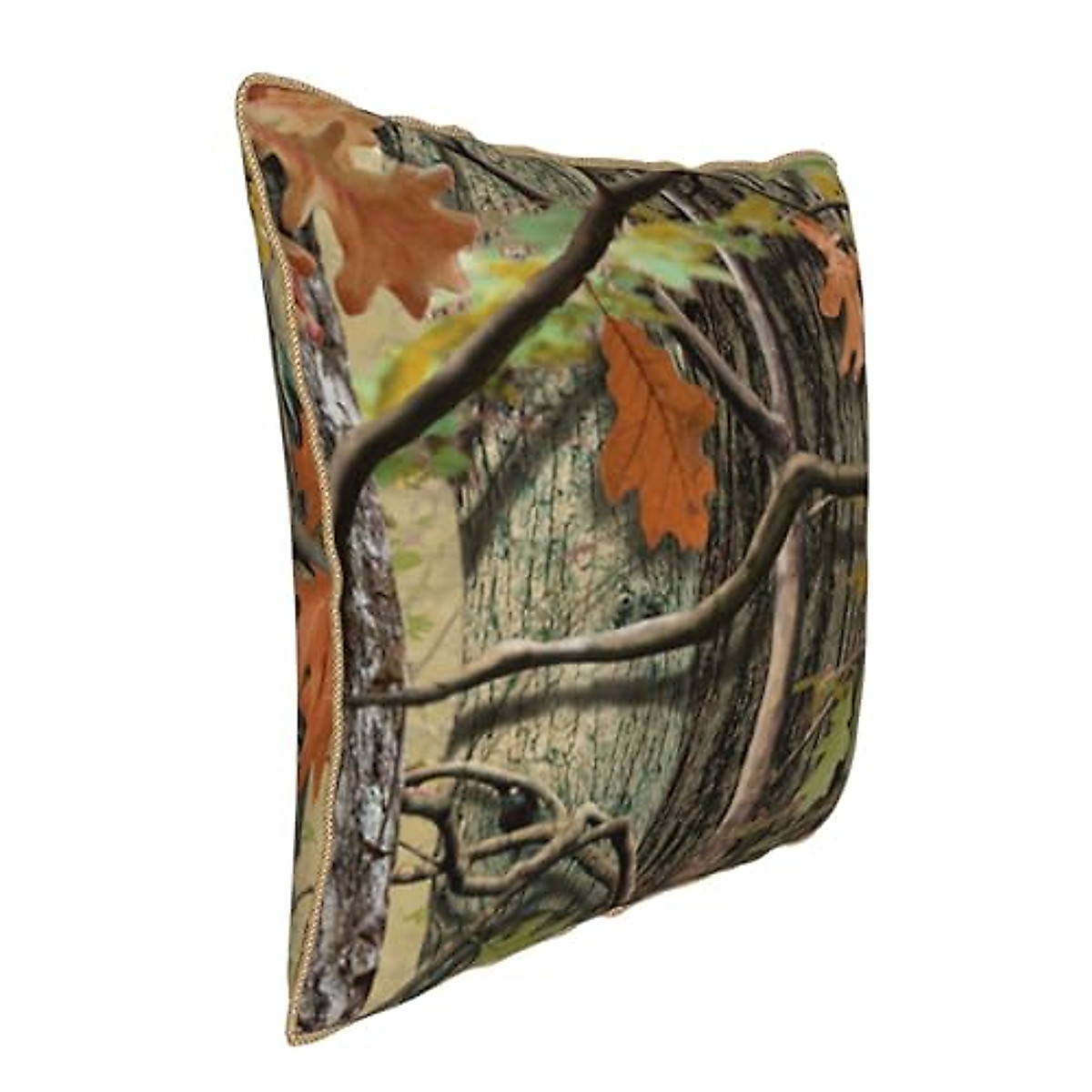 Augenstern Zippered Pillow Protectors Cover Case Camo-Hunting-Tree Decorative Throw Pillow Cover Square Cushion Case 16"X16"