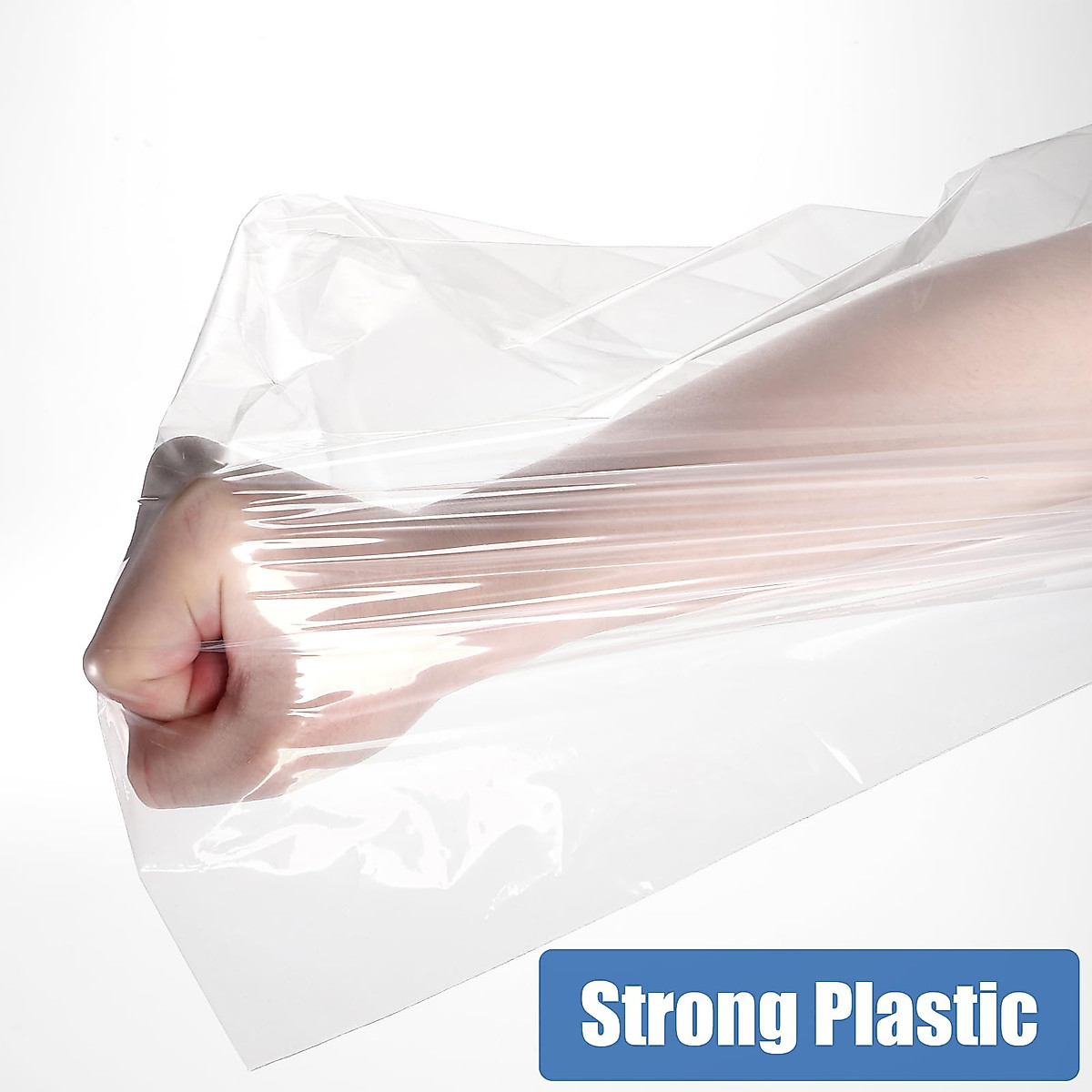 Elsjoy 50 Pack 18" x 24" Large Plastic Zipper Storage Bags, 5 Gallon Reclosable Storage Bags Resealable Plastic Bags for Clothes, Clear Reusable XL Zip Bags for Moving, Food, Clothing