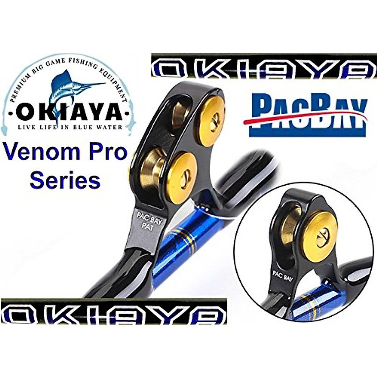OKIAYA Carbon Fiber Venom PRO Series 50-80LB Tournament for Penn Shimano