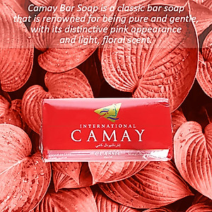 Camay Classic Bar Soap - Moisturizing Camay Classic Soap, Softly Scented Camay Body Wash , 4 Ounce Bath Bars (12 Bars)