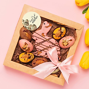 Easykart Happy Easter Stickers with Gold Foil Easter Egg | 1.5 Inch , 500 PCs