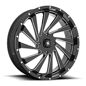 MSA Offroad Wheels MA46 24X7 4X156 G-BLK MILL 00MM - M46-024756M