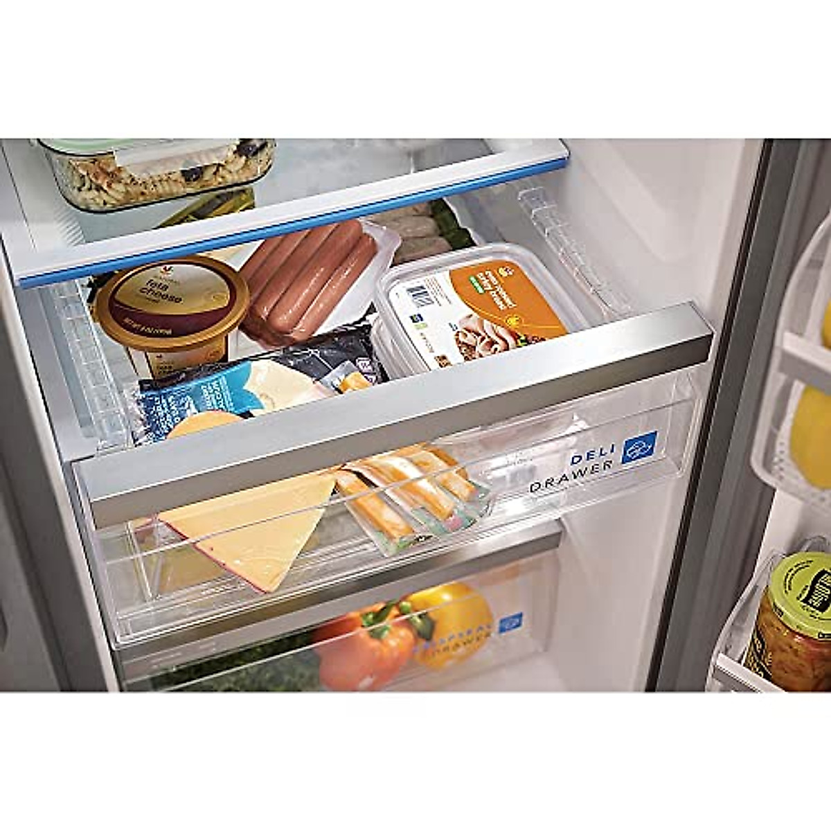 Frigidaire GRSS2652AF 36" Gallery Series Freestanding Side by Side Refrigerator with 25.6 cu. ft. Capacity, 3 Glass Shelves, Crisper Drawer, Ice Maker, Energy Star Certified in Stainless Steel
