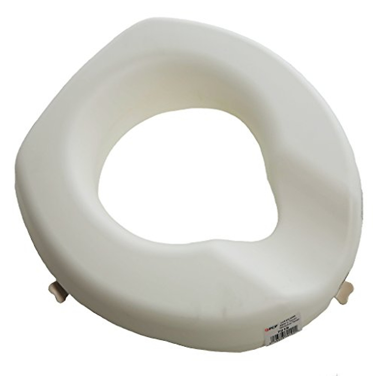 PCP Universal Fit 3 Inch Elevated Toilet Seat, Low Profile Rise Height Lift, Tightening Stability Lock, Portable Bath Safety Commode Support