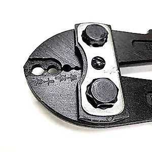 18-IN Swaging Tool, Securing Ferrules and Stops on 1/16 in, 3/32 in, 1/8 in, and 3/16 in. Wire Rope and Cable, Crimper