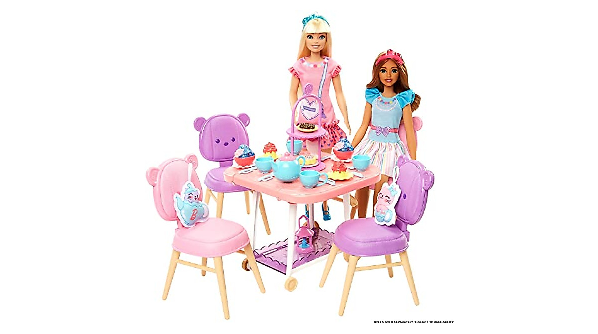 Charming Barbie Tea Party Playset for Preschoolers