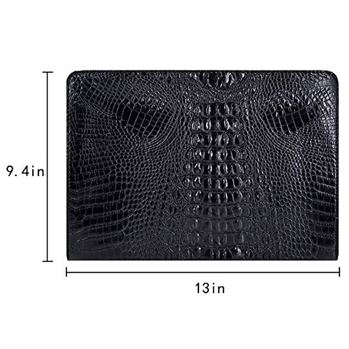 ZLM BAG US Oversized Crocodile Pattern Leather Handbag Purse for Women Envelope Evening Bag Clutch Wallet Purse