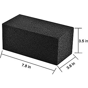 Grill Brick Commercial Grade Grill Cleaning Stone Pumice. For use on Grills, flat tops, griddles, and more. Cleans, Repolishes, and Sanitizes. Effectively Removes Cooked on Dirt, Grime, and Grease.