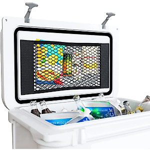 NATIKON Cooler Storage Net Bag High Capacity Nylon Mesh Storage Net Cooler Organizer for Coolers - 2 Pack (Medium)