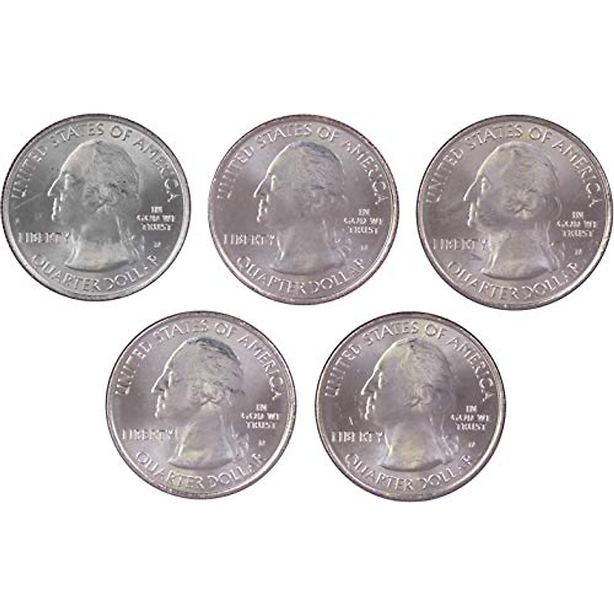 2011 D National Park Quarter 5 Coin Set Uncirculated Mint State 25c Collectible