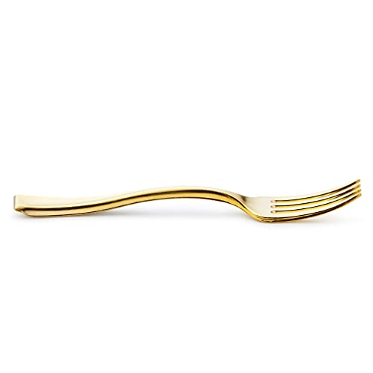Mini Gold Fork, Gold Plastic Tasting Fork, (4 inch 36 Count) Gold Mini Plastic Forks for Ice Cream Sampling, Appetizers Tasting, Puddings, Gelato, Cockatils - Posh Setting