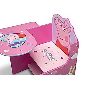 Delta Children Chair Desk with Storage Bin - Ideal for Arts & Crafts, Snack Time, Homeschooling, Homework & More - Greenguard Gold Certified, Peppa Pig