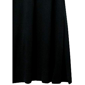 The Drop Women's Gabriela Halter Neck A-Line Side Slit Maxi Dress, Black, XL