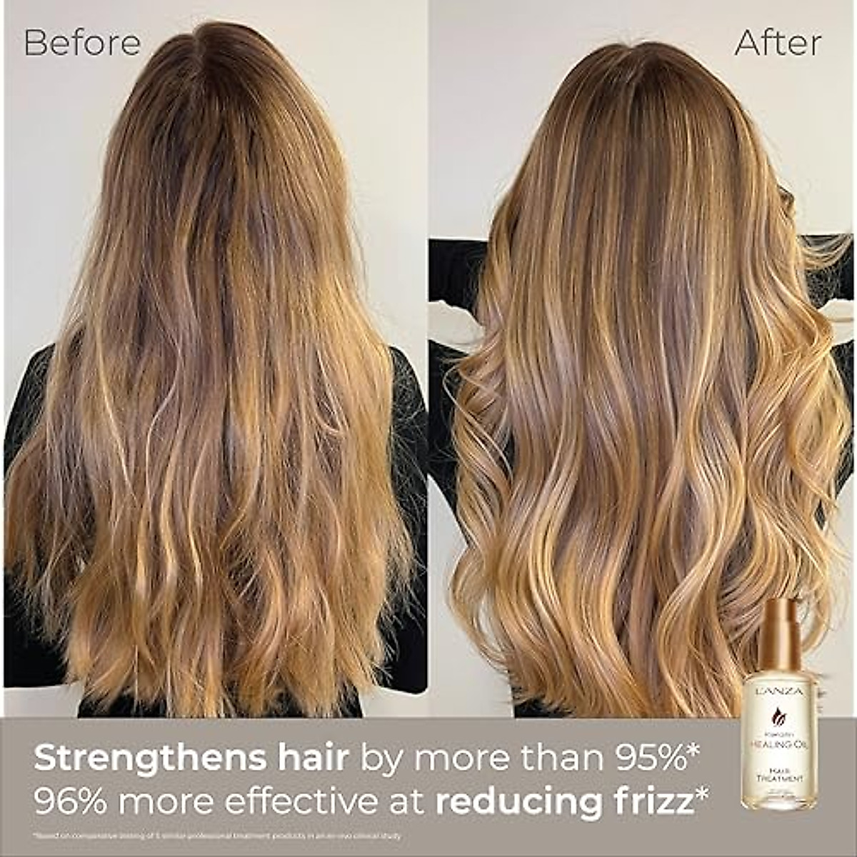 L'ANZA Keratin Healing Oil Hair Treatment, Hair Oil Revives & Nourishes Dry Damaged Hair & Scalp, Sulfate Free with Phyto IV Complex, Cruelty Free Volumizing Hair Care with UV Protection (1.7 Fl Oz)