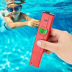 Uxsiya ORP Tester, 1mV Resolution LCD Backlight Compact ORP Meter Pen Accurate Portable for Swimming Pool for Water Sources Instrumentation