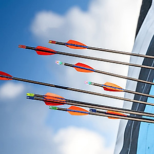 ATTEASAY 19PCS X Lighted Nocks for Arrows with .244" Inside Diameter with, High-Visibility LED Arrow Nocks, Screwdriver Included