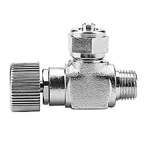 Needle Valve for Aquarium System CO2 Regulator Bubble Counter Fish Tanks Accessory (01# Single Head Micro-metering Valve for Gauge)