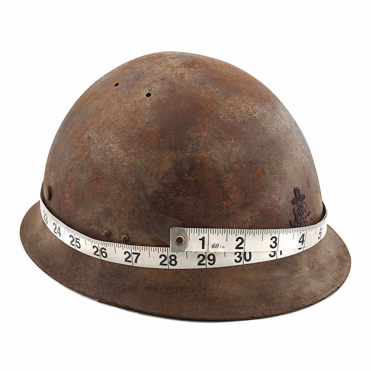 WW2 Japanese Imperial Naval Landing Forces Steel Helmet Hand Aged