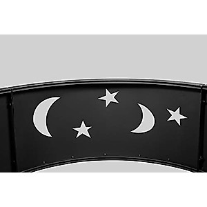 Hanie Design BFP-210B Stars & Moons Fire Ring, Black