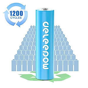 Deleepow AA Rechargeable Batteries NiMH, 3300mAh High Capacity Pre-Charged Double A Battery, 1.2V Low Self Discharge, Pack of 16